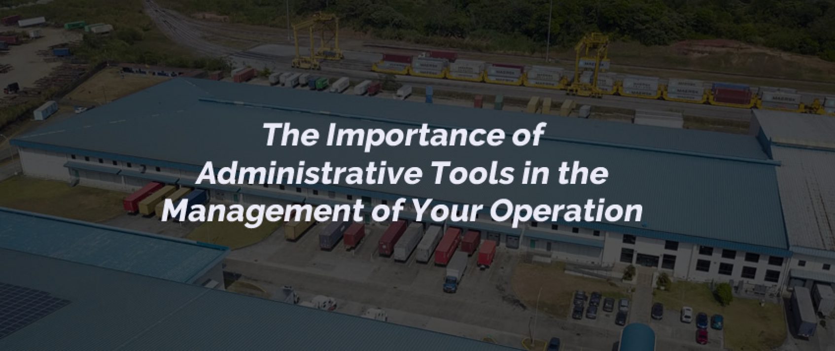 Administrative Tools in the Management of Your Operation - J. Cain & Co.